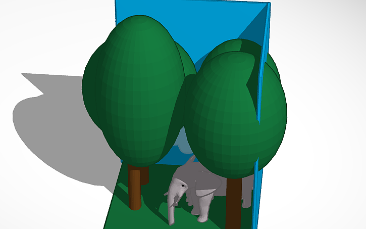 3D design Elephant Family | Tinkercad