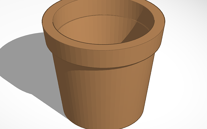3D design Printable PLant Pot - Tinkercad
