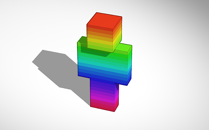 3d Design Gradient Minecraft Skin Tinkercad
