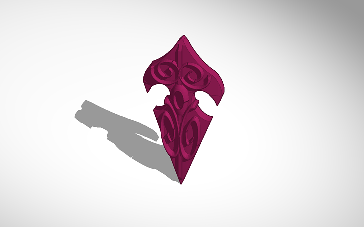 3D design Copy of elven tower shield | Tinkercad