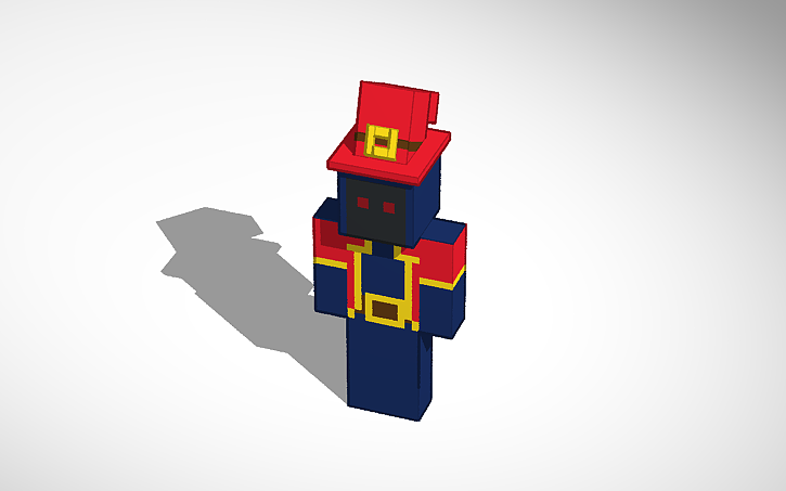 3D design Minecraft dungeons ember robe - Tinkercad