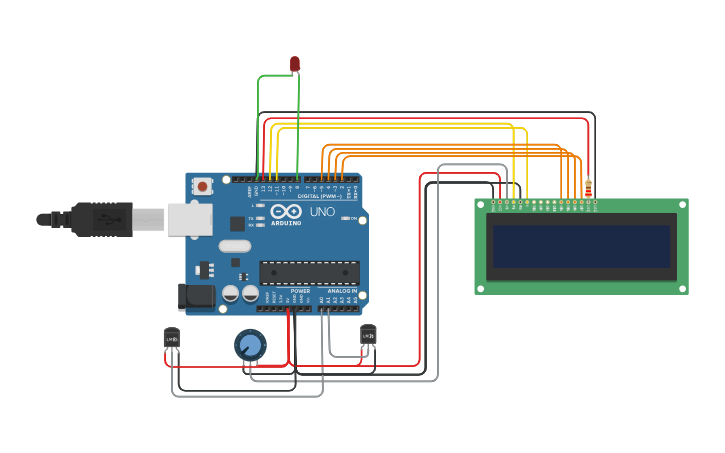 Circuit Design Sensor De Humedad Y Temperatura Tinkercad