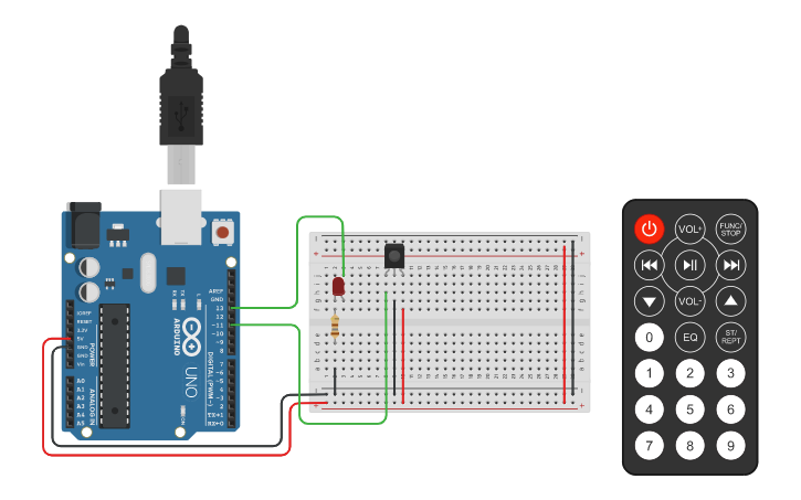 Circuit design Alexa Romero control IR | Tinkercad