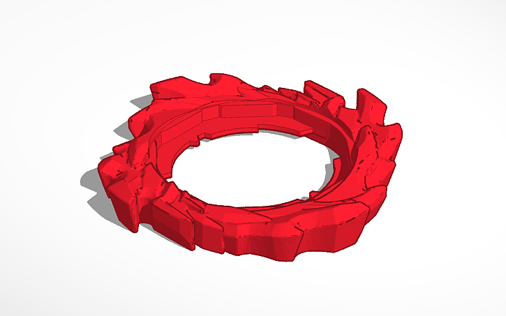 3D design Beyblade DB Hyperion Blade - Tinkercad