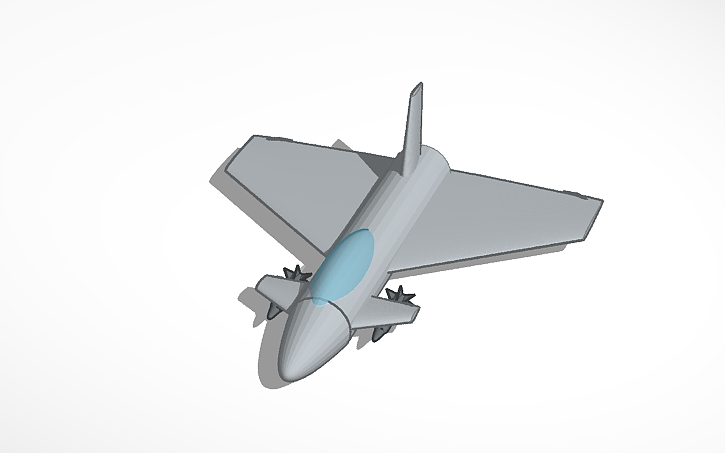 3D design fighter jet | Tinkercad