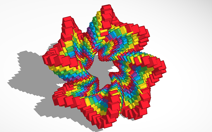 3D design Rainbow Vortex - Tinkercad