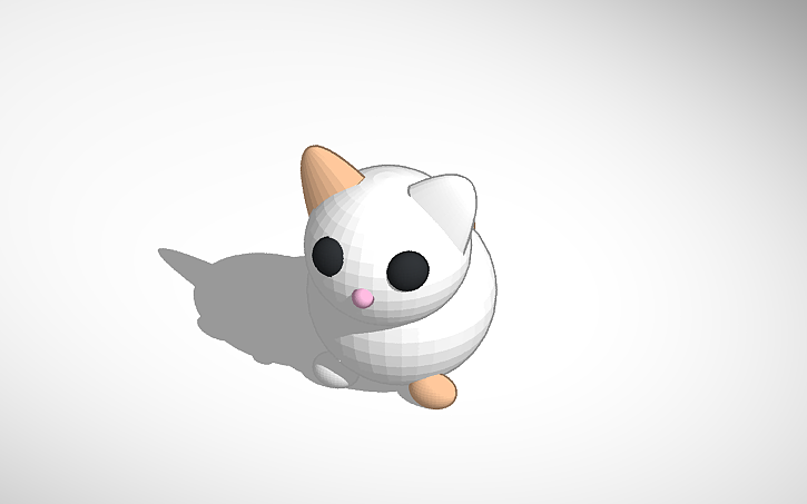 3D design cat - Tinkercad