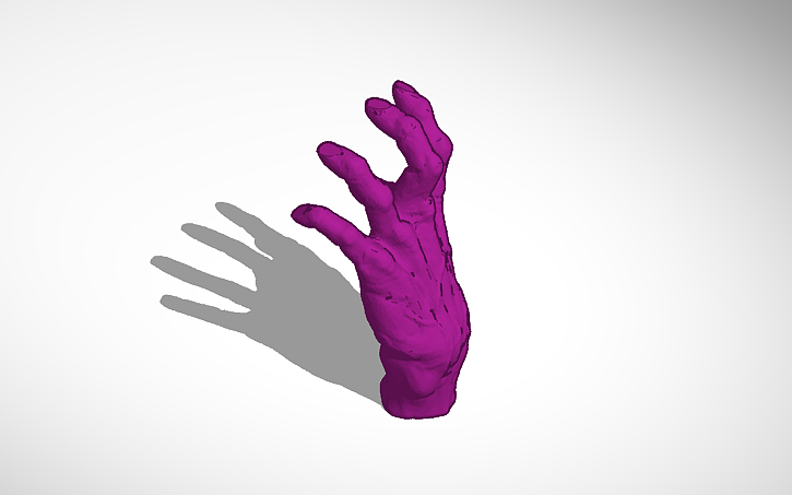 3D design SCARY HAND - Tinkercad