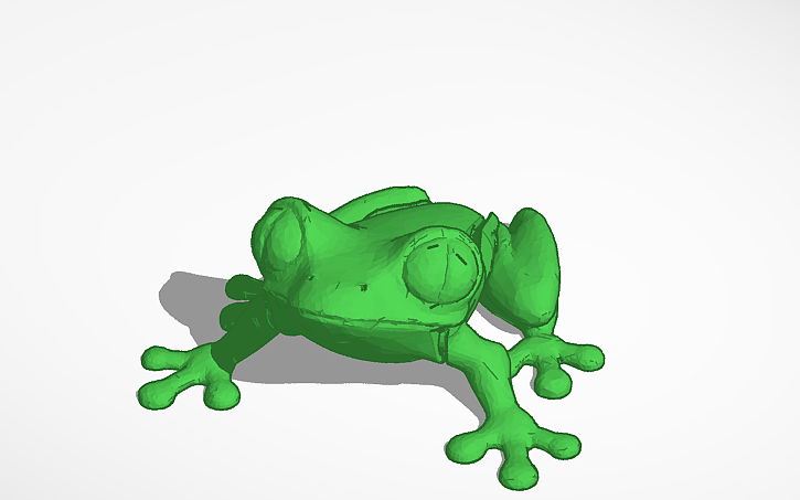 3D design Articulated Frog - Tinkercad