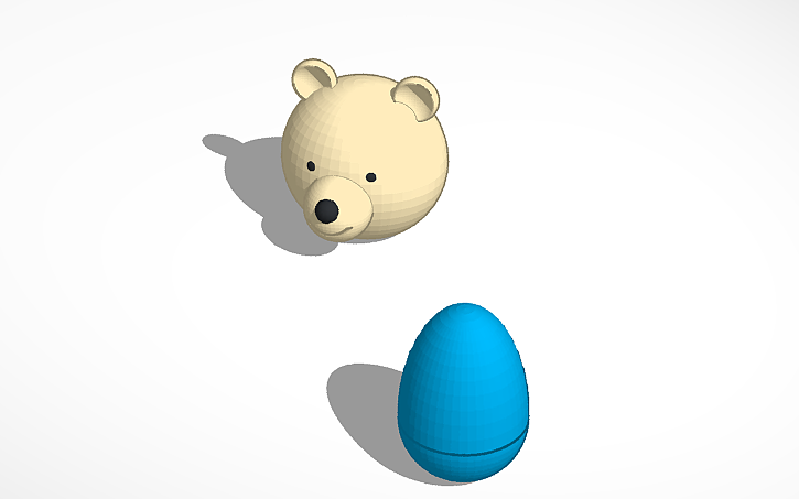 3D design Teddy bear - Tinkercad