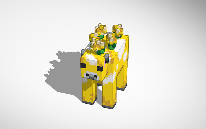 3D design Minecraft Moobloom - Tinkercad
