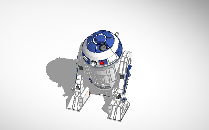 3D design R2D2 - Tinkercad