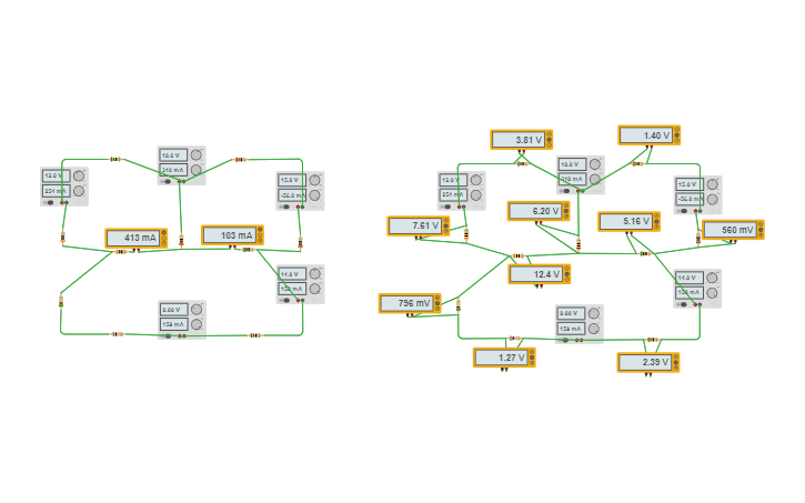 Circuit Design Power Of Multi Sourced Circuit Tinkercad