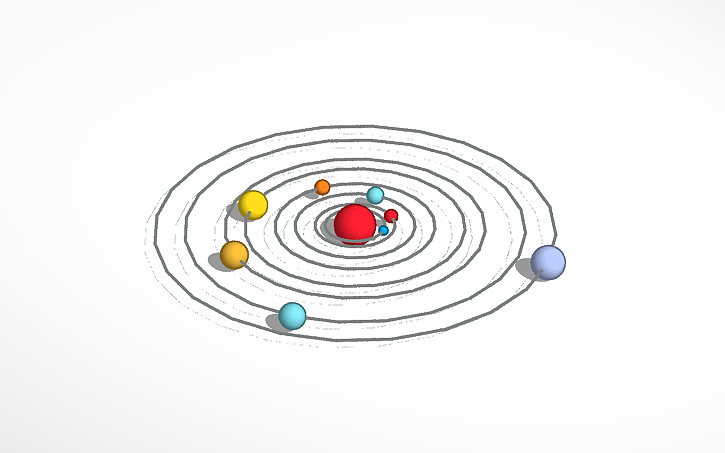3D design Solar System - Tinkercad