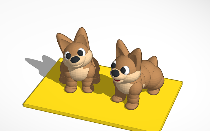 3D design dogs - Tinkercad
