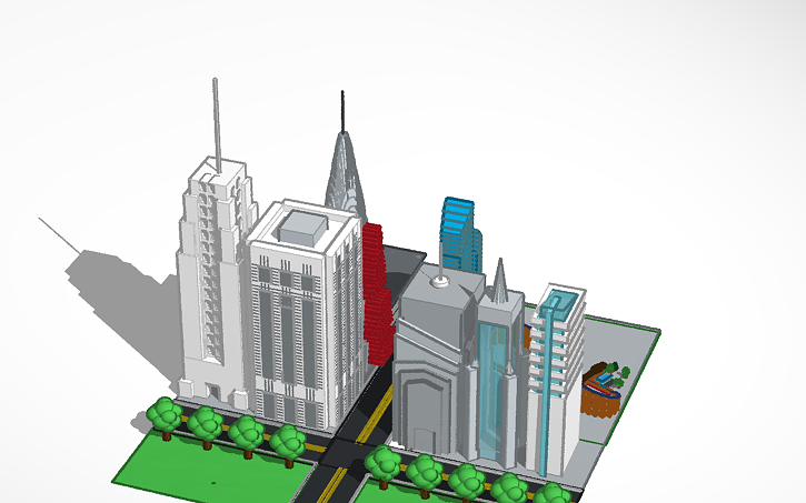 3D design City - Tinkercad