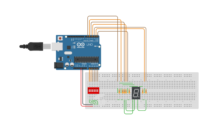 Circuit design Binario a hexadecimal: el más pro - Tinkercad