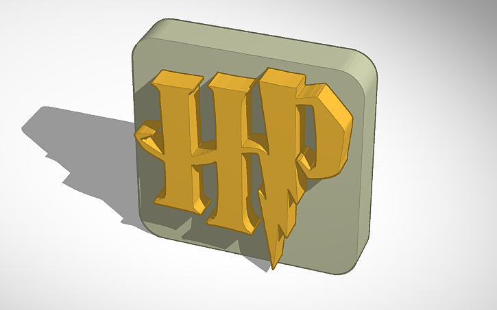 3D design Ender 3 Harry Potter QR code cover - Tinkercad