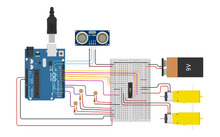 Circuit design Stream Project 2 Stage 4_W6 - Tinkercad