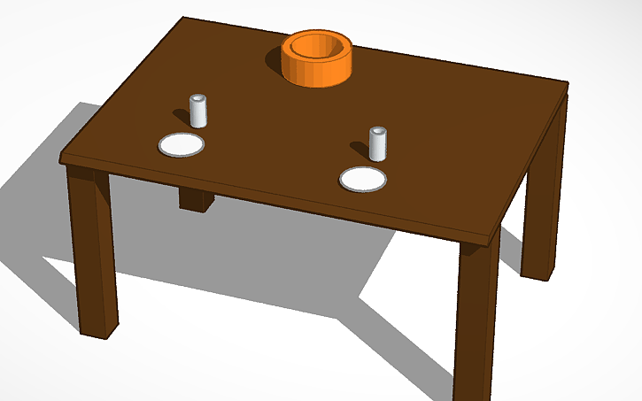 3D design table - Tinkercad