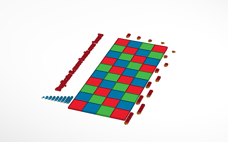 3D design Montessori Checkerboard | Tinkercad