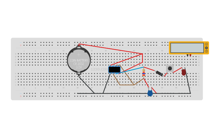 Circuit design 555 Rapid Fire Module | Tinkercad