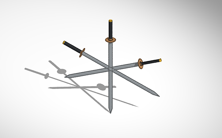 3d Design Swords Tinkercad