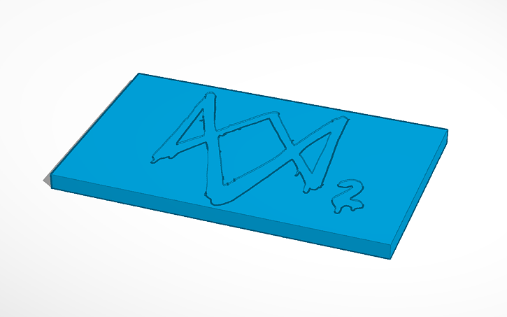 3D design WATCH DOGS 2 - Tinkercad