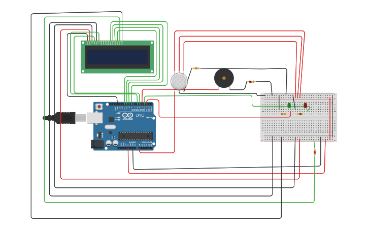 Gas Sensor Interfacing Tinkercad Arduino Tutorial Step By Step Guide 6467