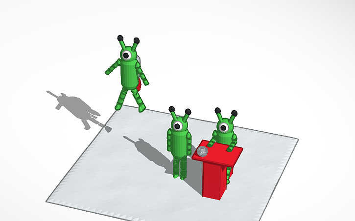 3d Design инопланетянин Tinkercad