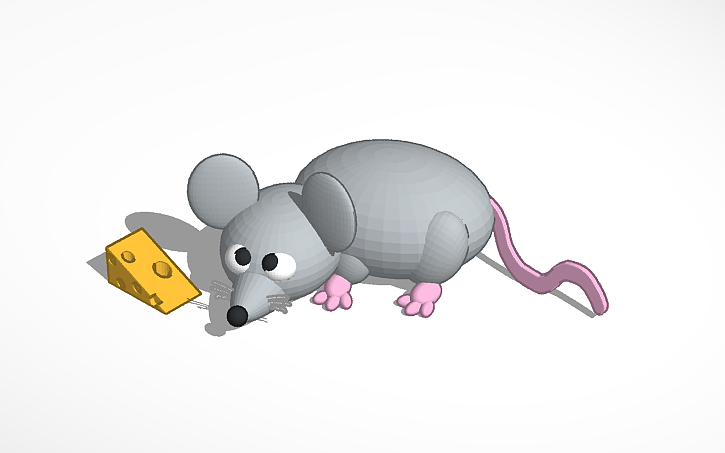 3D design rat - Tinkercad