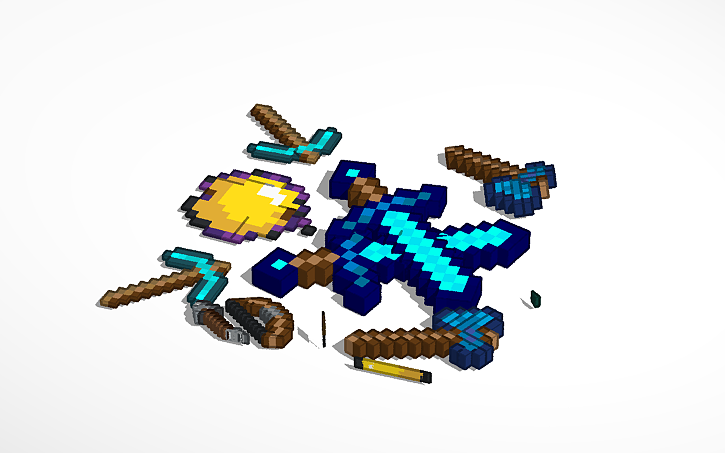 3D design MINECRAFT sülalesi | Tinkercad