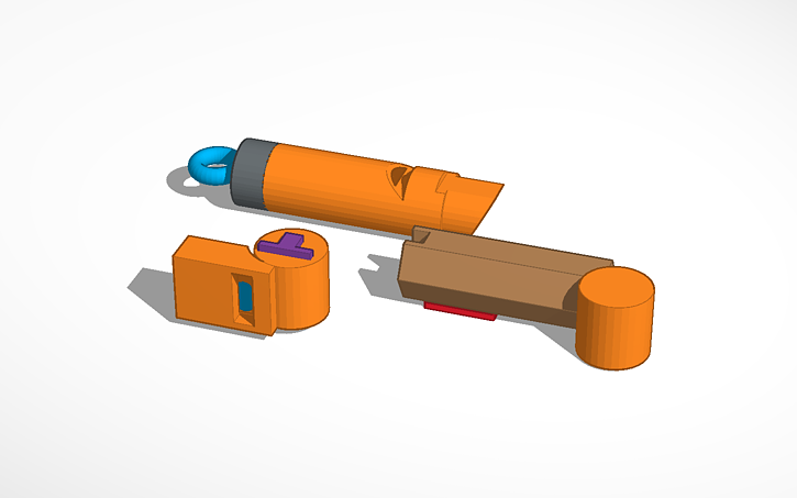 3D design whistle - Tinkercad