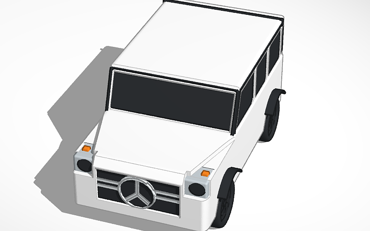 3D design mercedes-benz (G-class) - Tinkercad