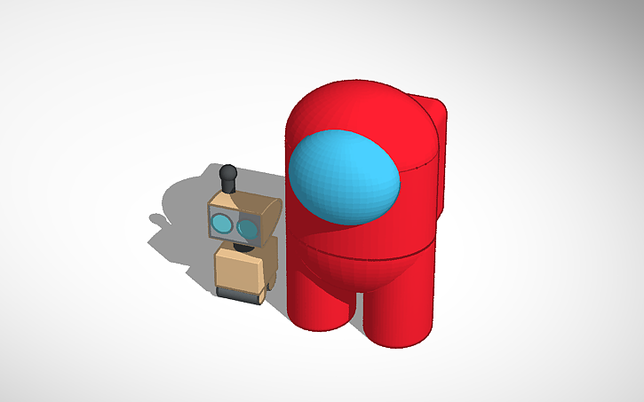 3D design Among Us Robot Pet - Tinkercad