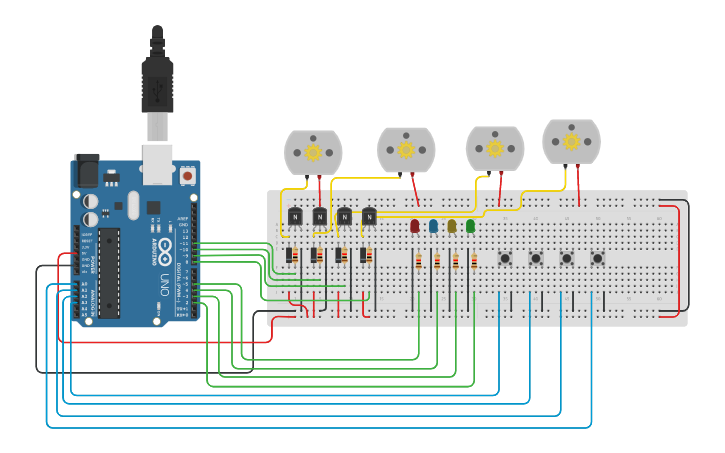 Circuit design Vending Machine (Constant Price) | Tinkercad