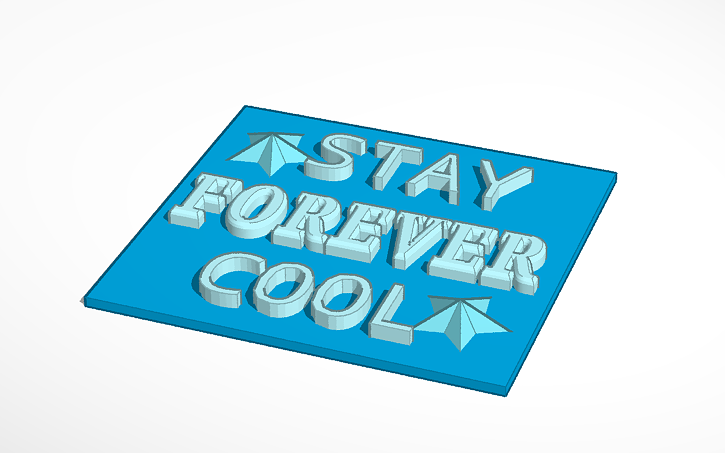 3D design Plaque - Tinkercad
