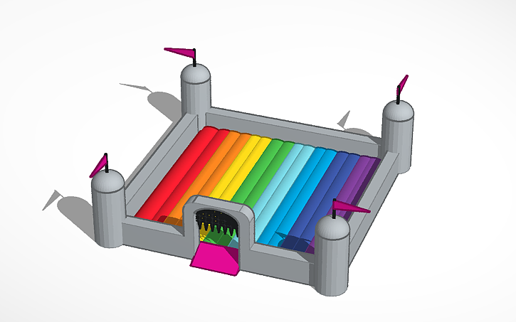 3D design Bouncy Casttle | Tinkercad