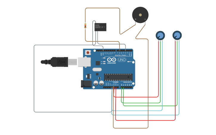 Circuit Design Temperature Control System Tinkercad