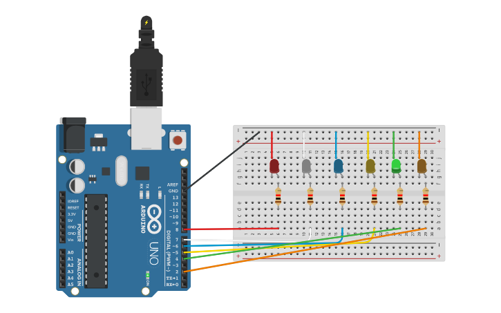 Circuit Design Arduino Uno Tinkercad