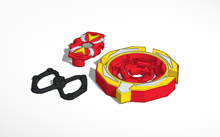 3D design Beyblade Burst GT Legend Xcalibur | Tinkercad