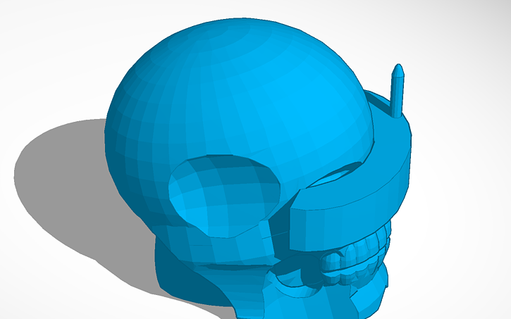 3D design skull - Tinkercad