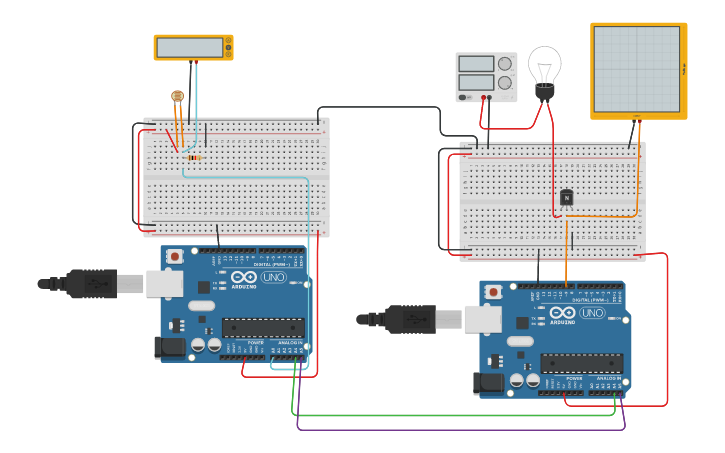 Circuit design Light controller | Tinkercad