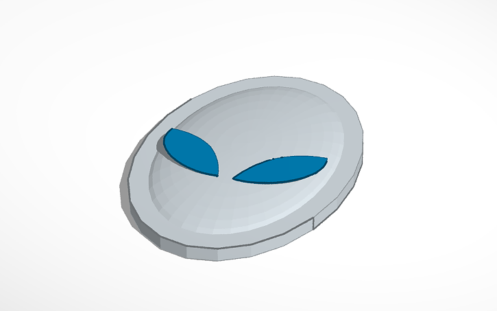 3D design alienware logo - Tinkercad