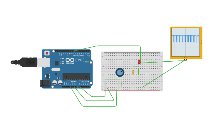Circuit design PWM - Tinkercad