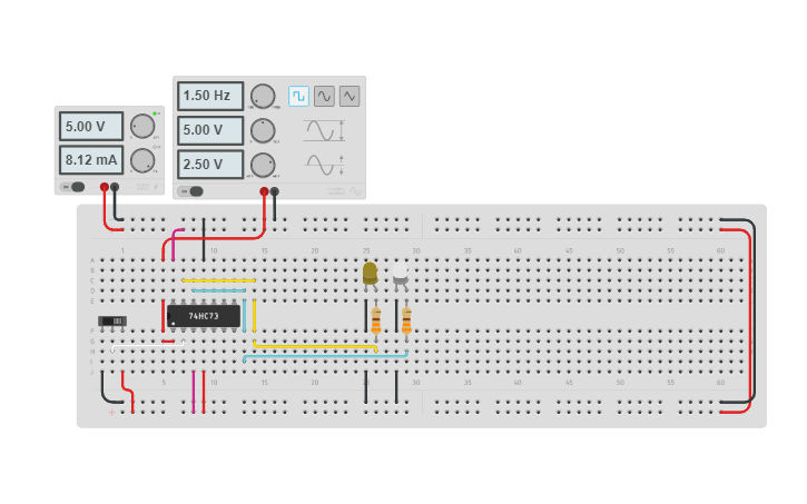 Circuit design JK-FF_Mahmud Abdul Karim_IKI4_1 | Tinkercad