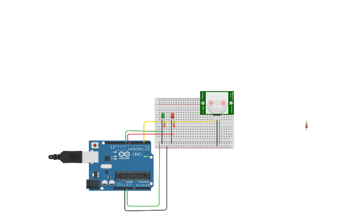 Circuit Design Simulação De Sensor De Movimento Pir No Tinkerca Grivas Tinkercad