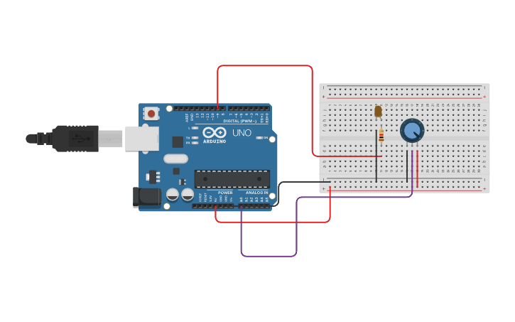 Circuit design task4 - Tinkercad