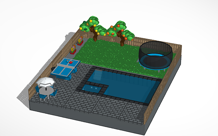 3D design Jacob Foote's Dream Backyard - Tinkercad