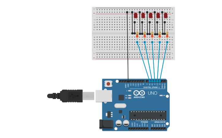 Circuit design 24b_Serial Input - Tinkercad